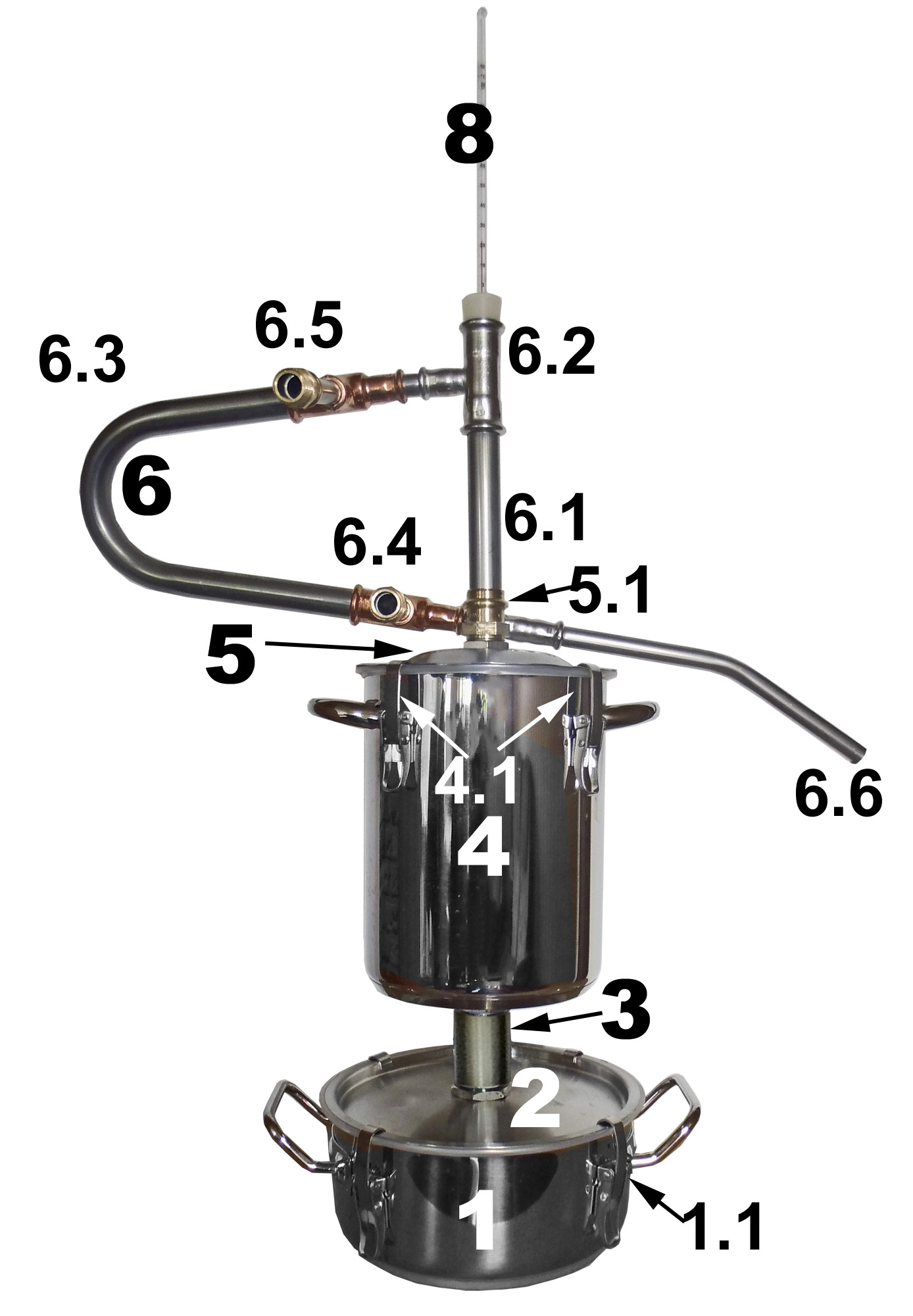 Edelstahl : Destille kaufen vom Hersteller. Destillieren ätherisches Öl ...